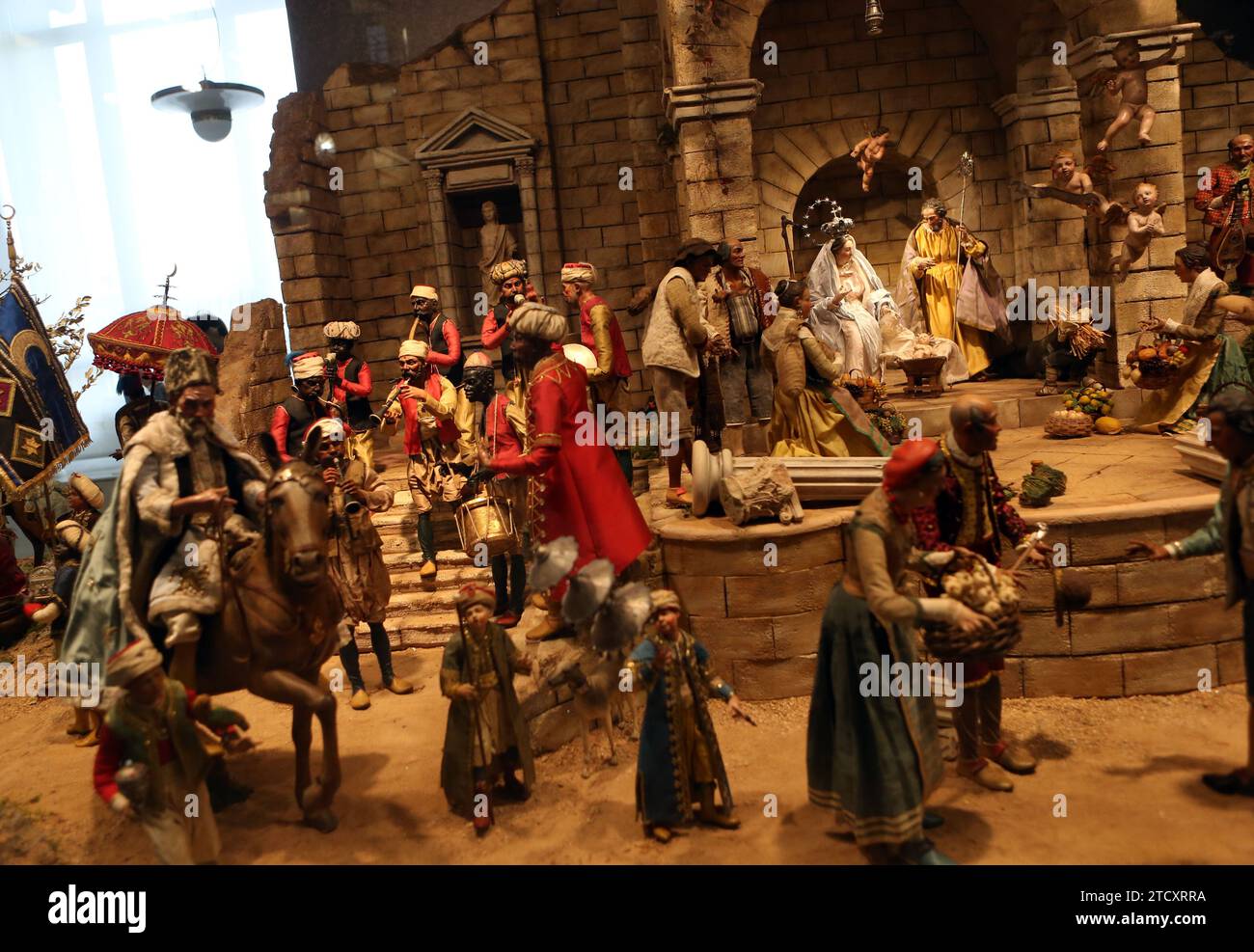 Madrid, 12/09/2014. Neapolitan nativity scene installed in the Madrid ...