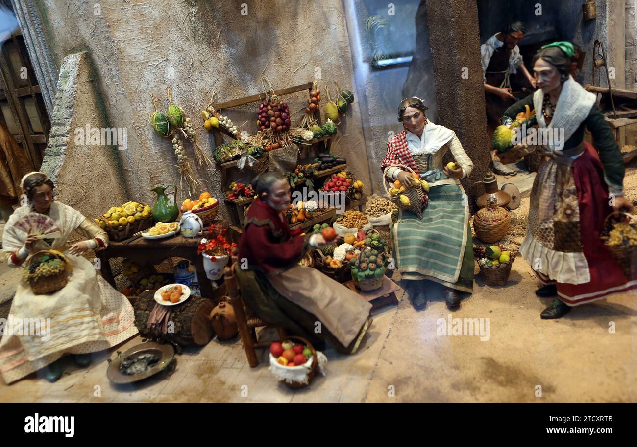Madrid, 12/09/2014. Neapolitan nativity scene installed in the Madrid ...