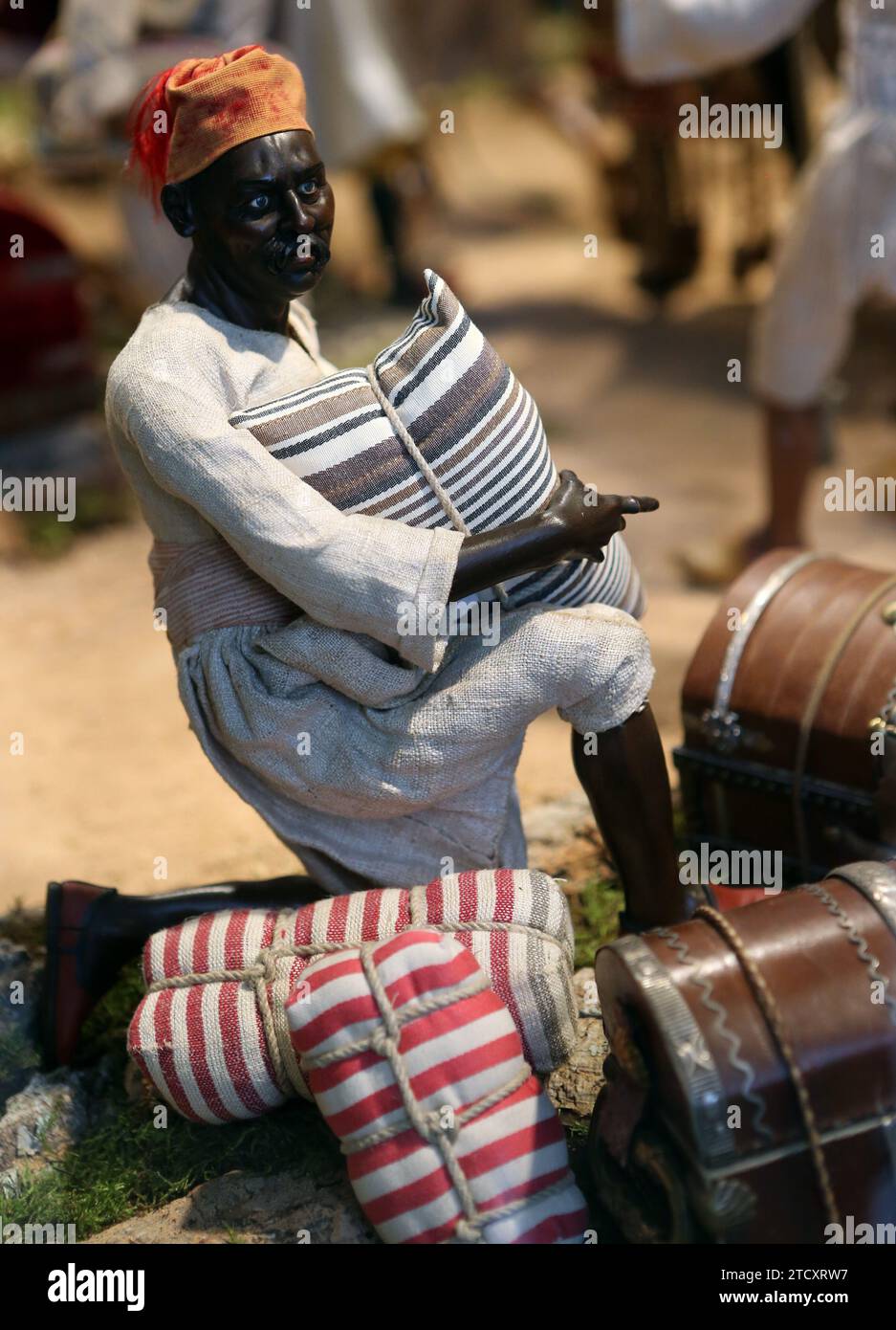 Madrid, 12/09/2014. Neapolitan nativity scene installed in the Madrid ...