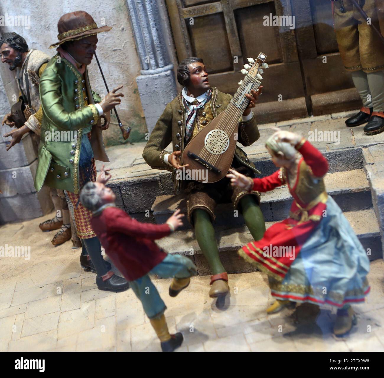 Madrid, 12/09/2014. Neapolitan nativity scene installed in the Madrid ...