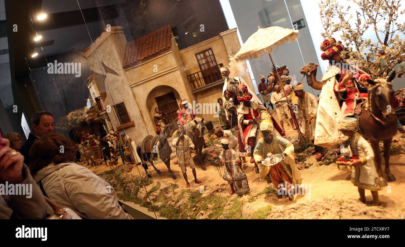 Madrid, 12/09/2014. Neapolitan nativity scene installed in the Madrid ...
