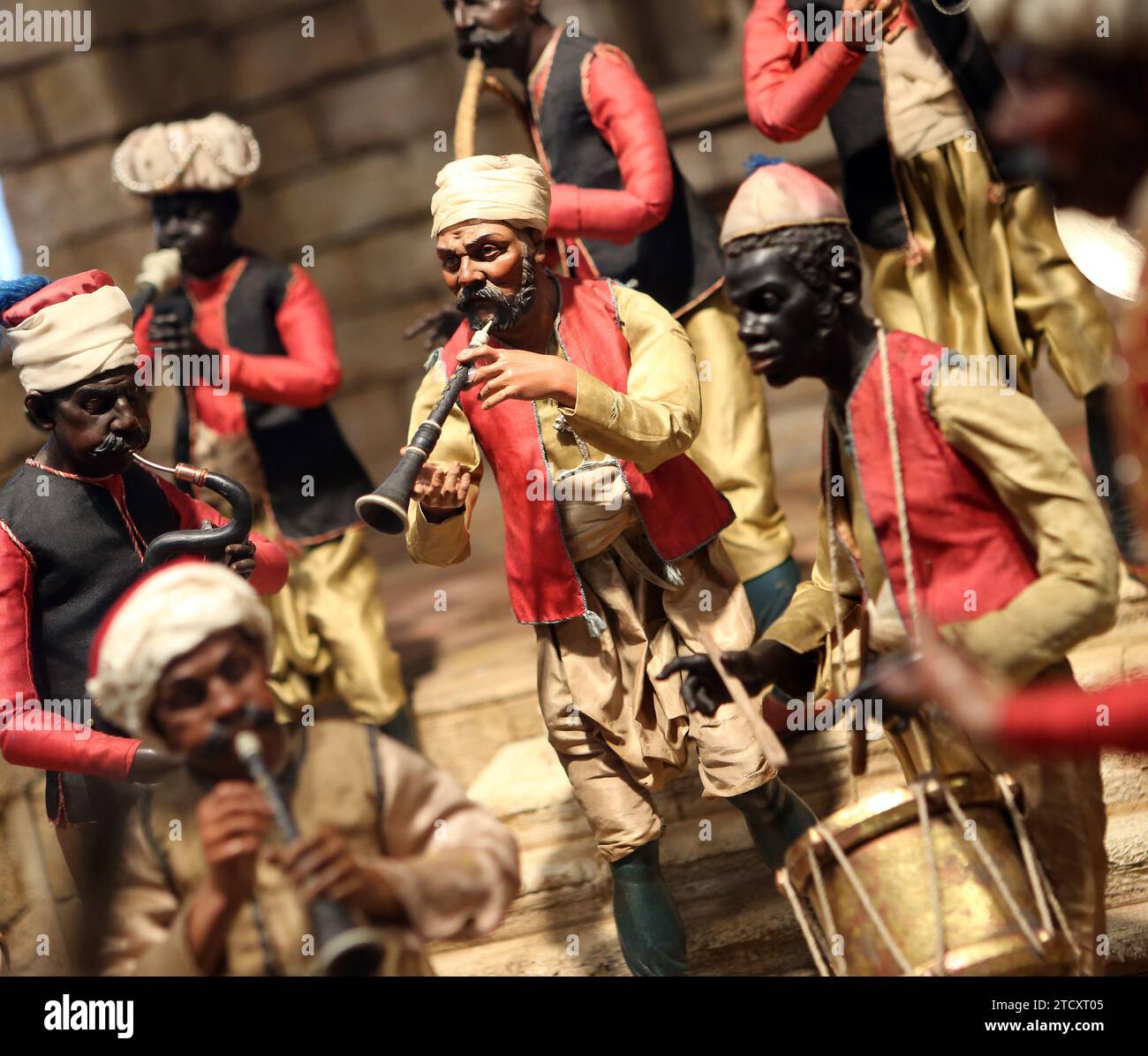 Madrid, 12/09/2014. Neapolitan nativity scene installed in the Madrid ...