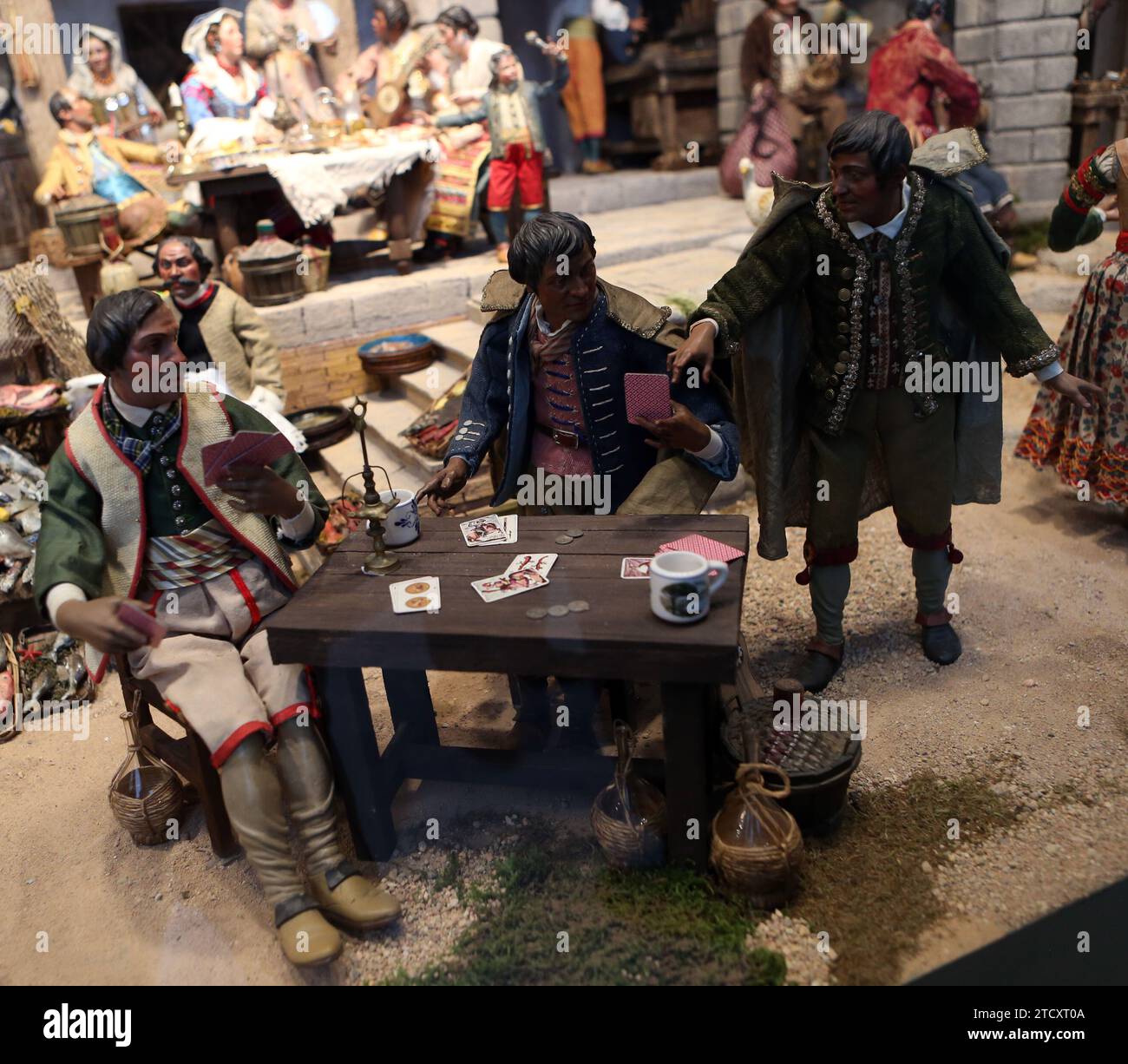 Madrid, 12/09/2014. Neapolitan nativity scene installed in the Madrid ...