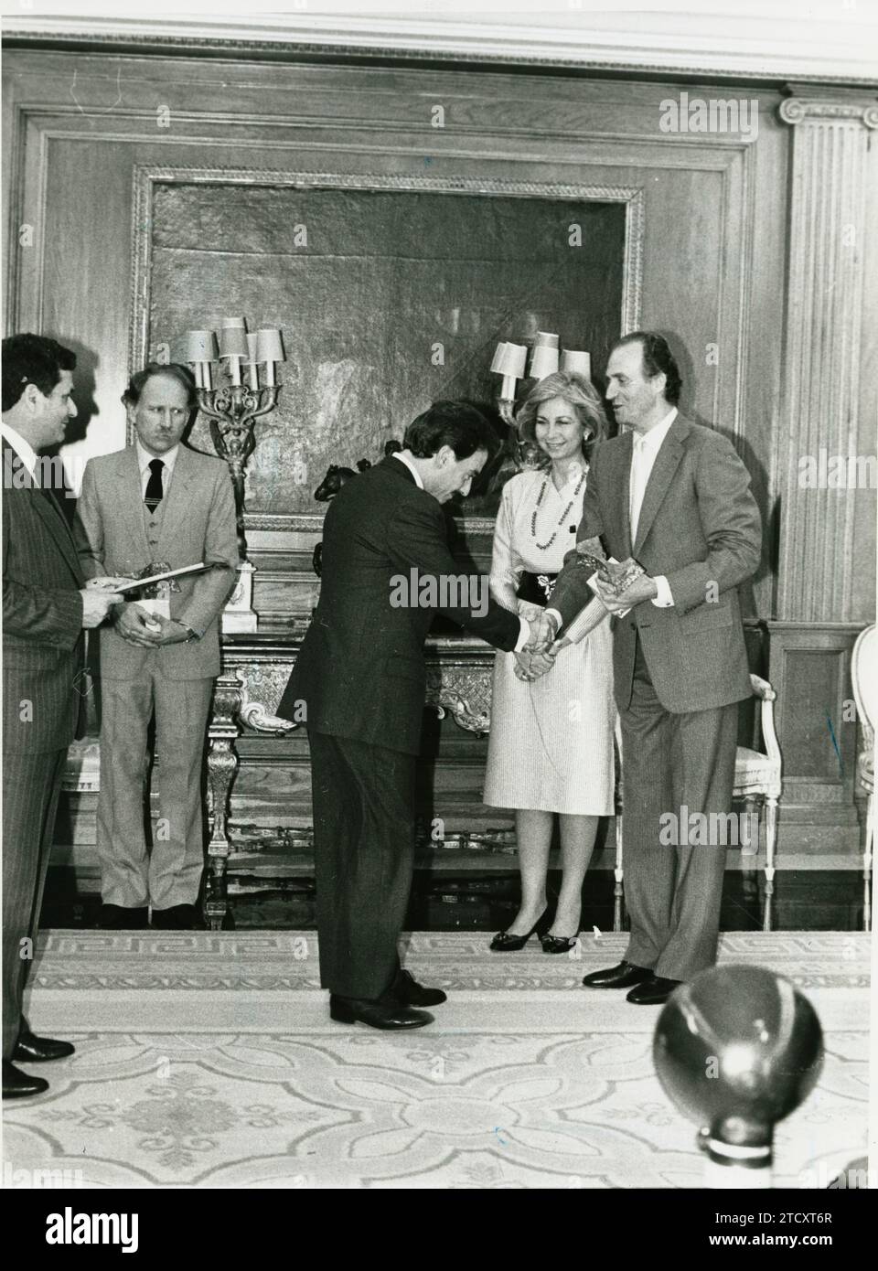 Madrid. 01/28/1988. Zarzuela Palace. Colombian journalist Andrés ...