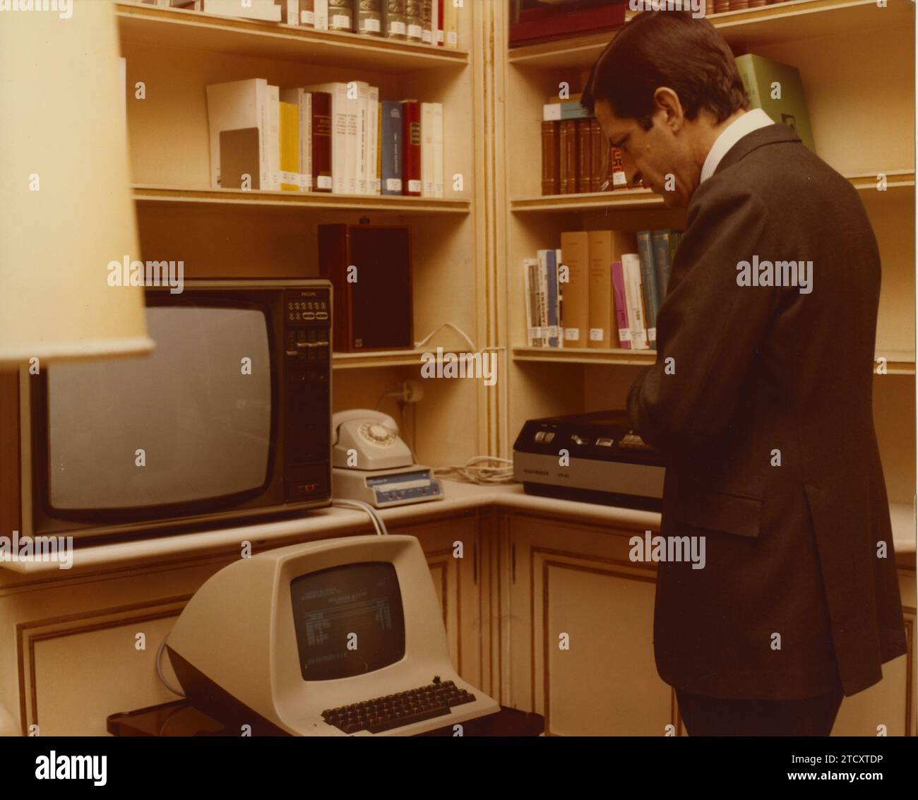 Madrid, December 6, 1978. Constitutional Referendum: in the image, the ...