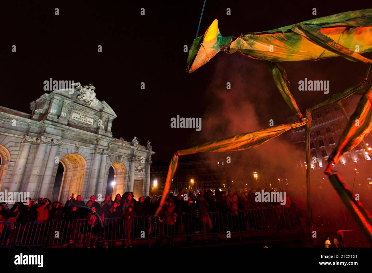 Madrid, March 1, 2014. Carnival parade through the center of Madrid ...
