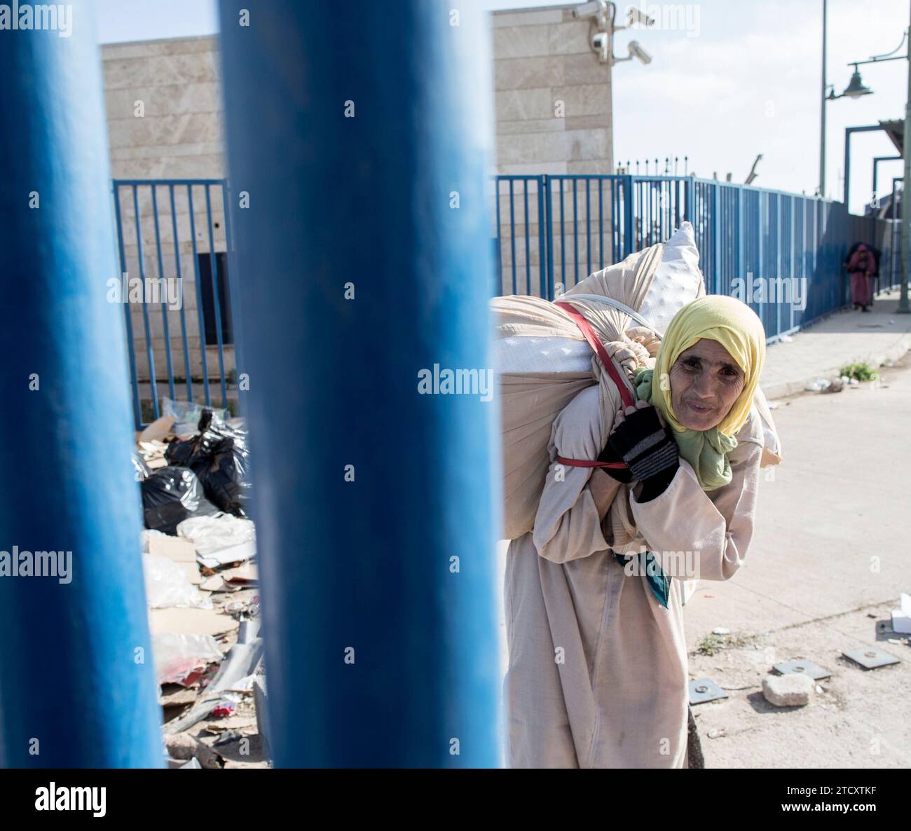 Melilla, March 8, 2014. Border with Morocco in Beni Ensar. Photo ...