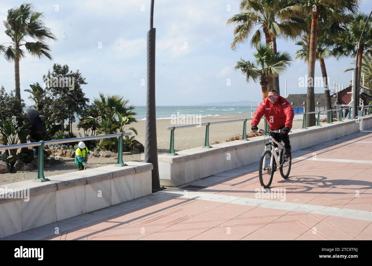 Malaga.011.03.2014. Area of the Estepona Malaga promenade where Jose ...