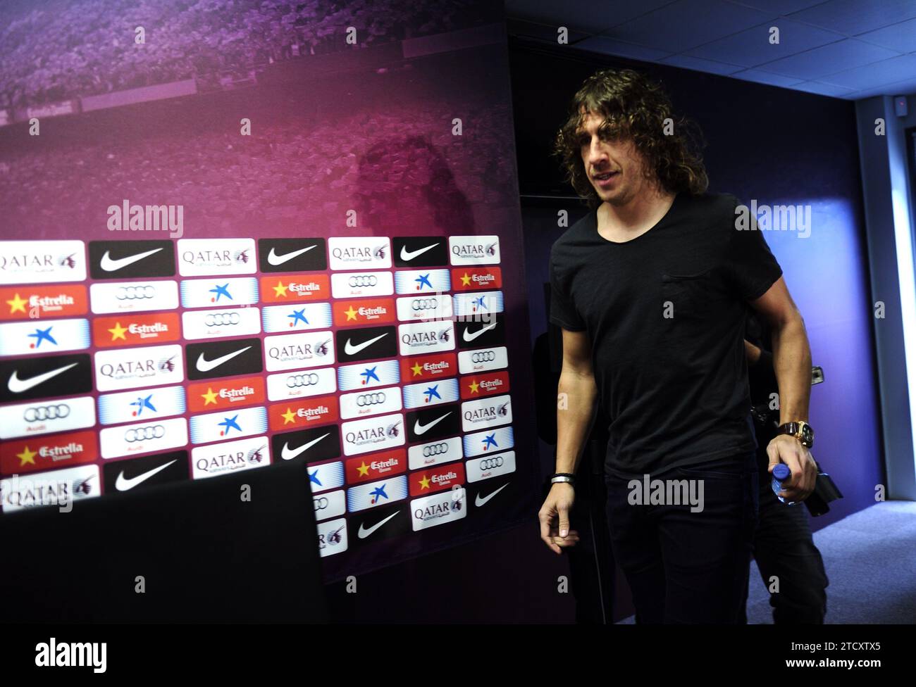 Barcelona. 03/04/2014. Press conference Carles Puyol Captain ...