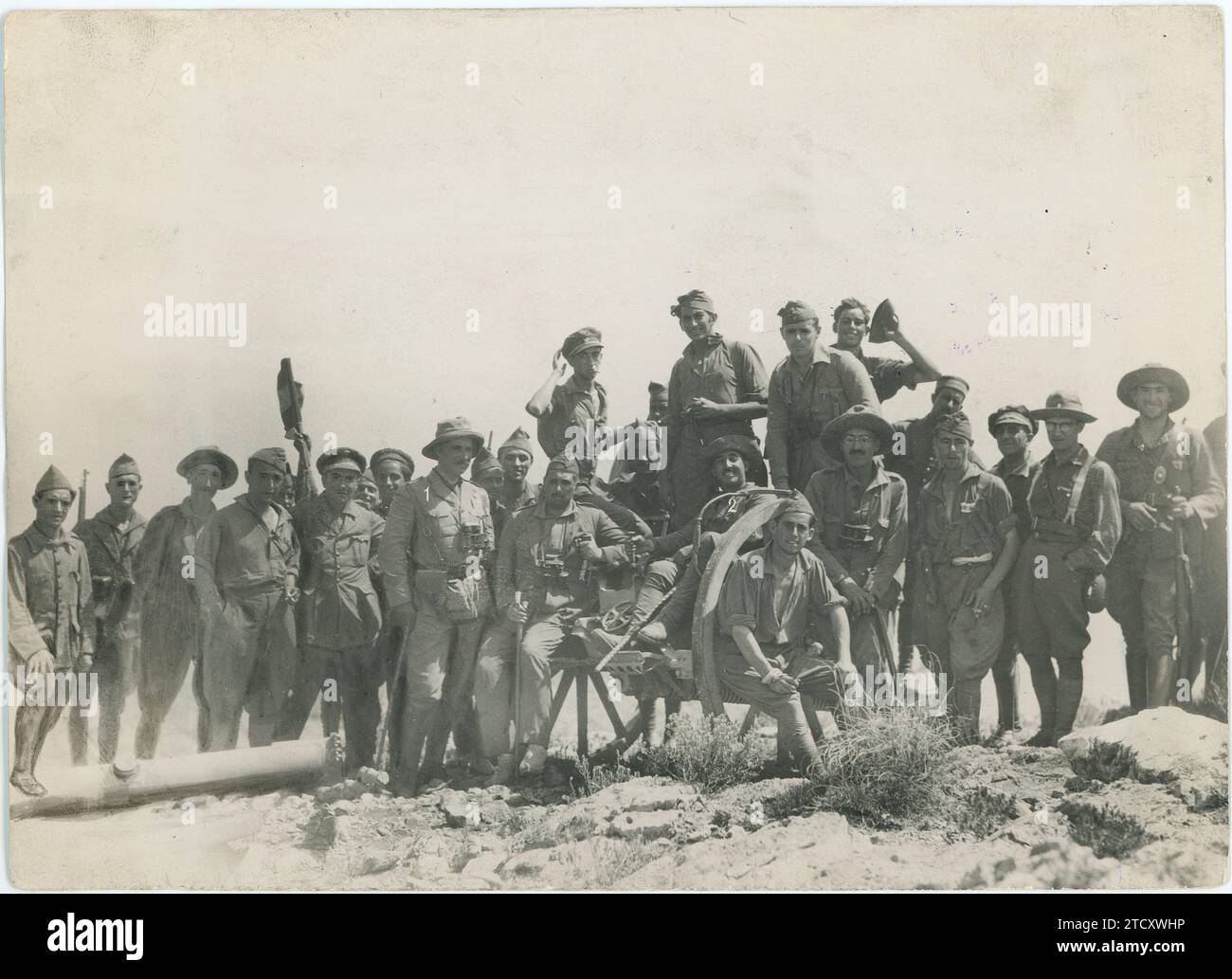 Al Hoceima (Morocco), 09/14/1925. General Saro, with Colonel Franco and ...