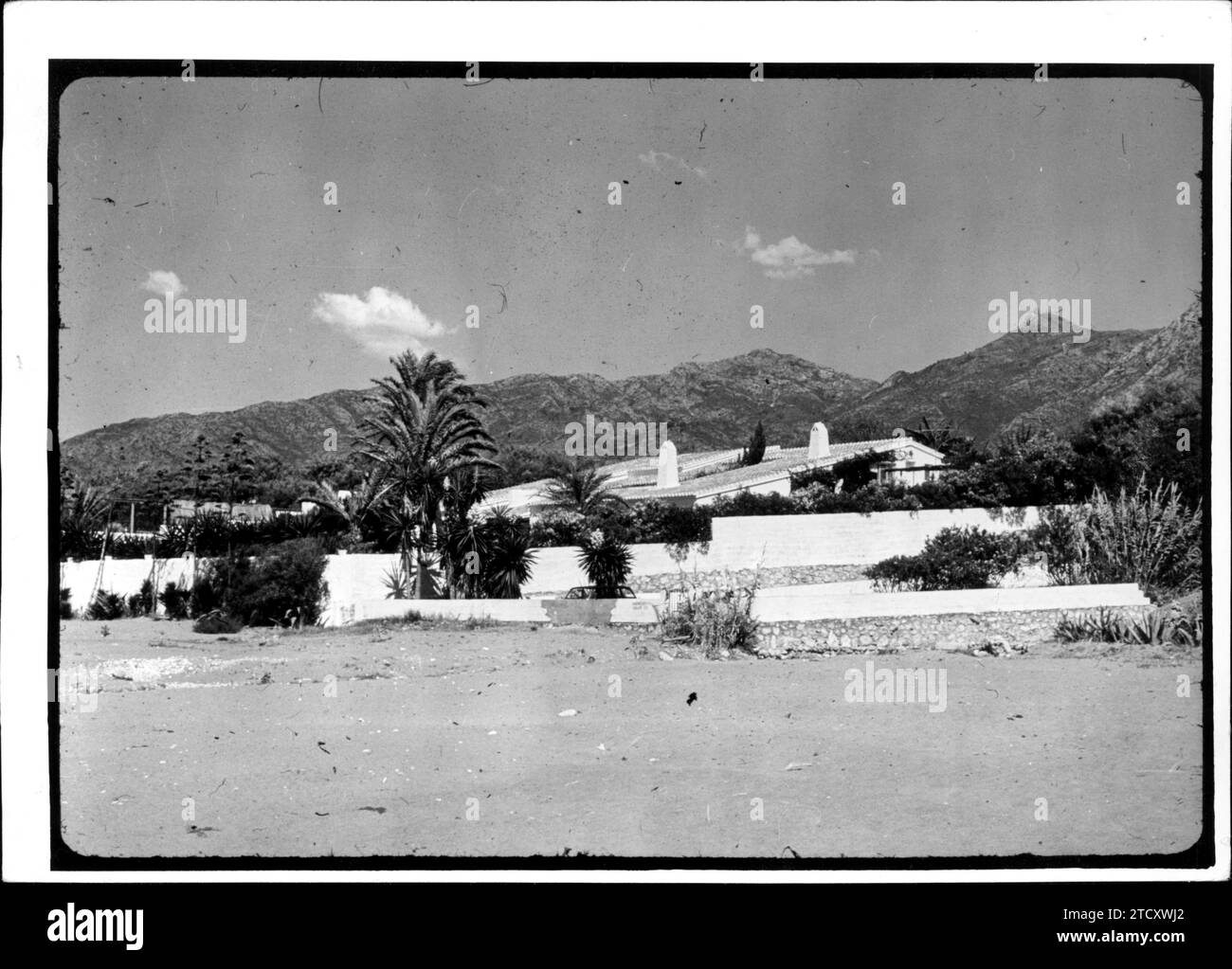 12/31/1949. Residence of the Duchess of Alba, in Marbella (Málaga ...