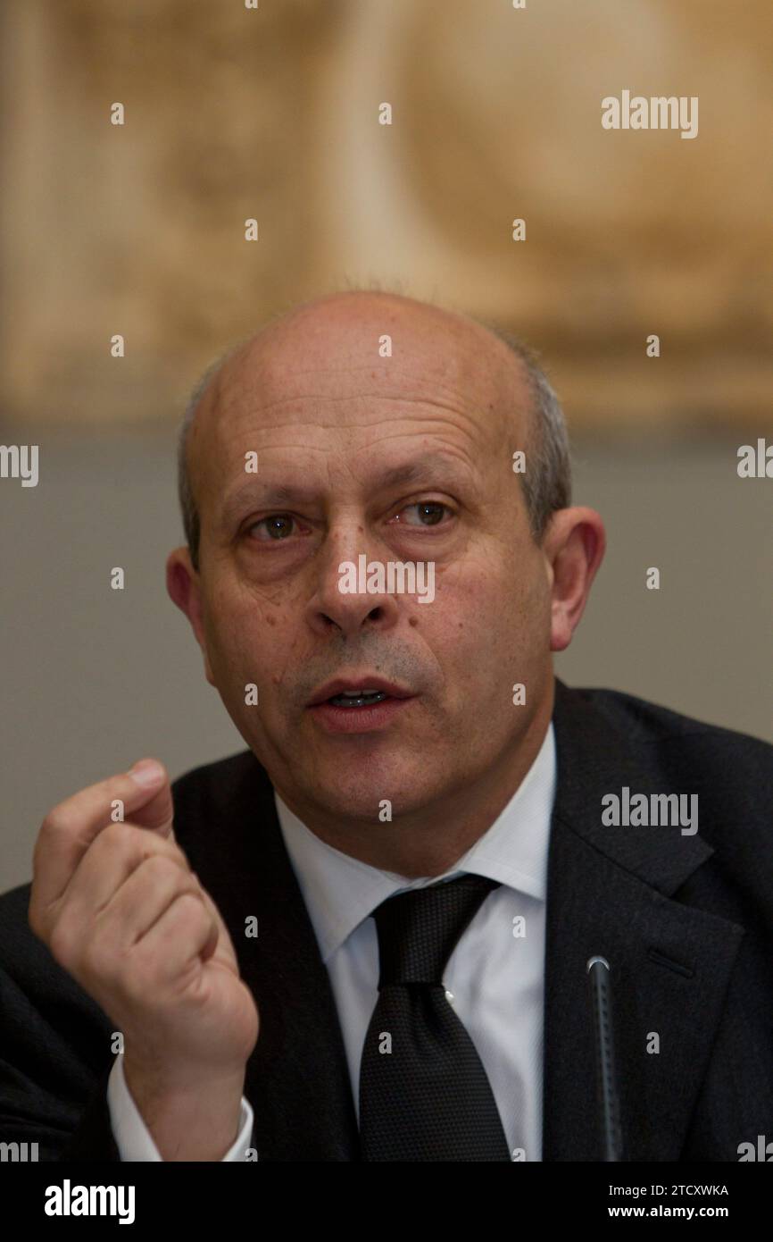 Madrid, 01/16/2012. Visit of the Minister of Culture, José Ignacio Wert ...