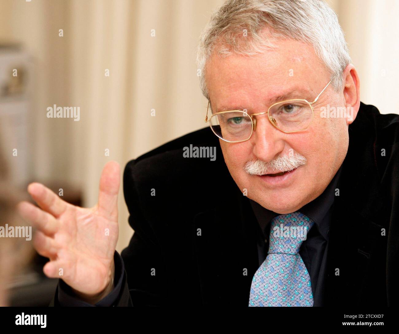 01/18/2010. madrid, 19-1-10.-interview with joaquin leguina, author of ...