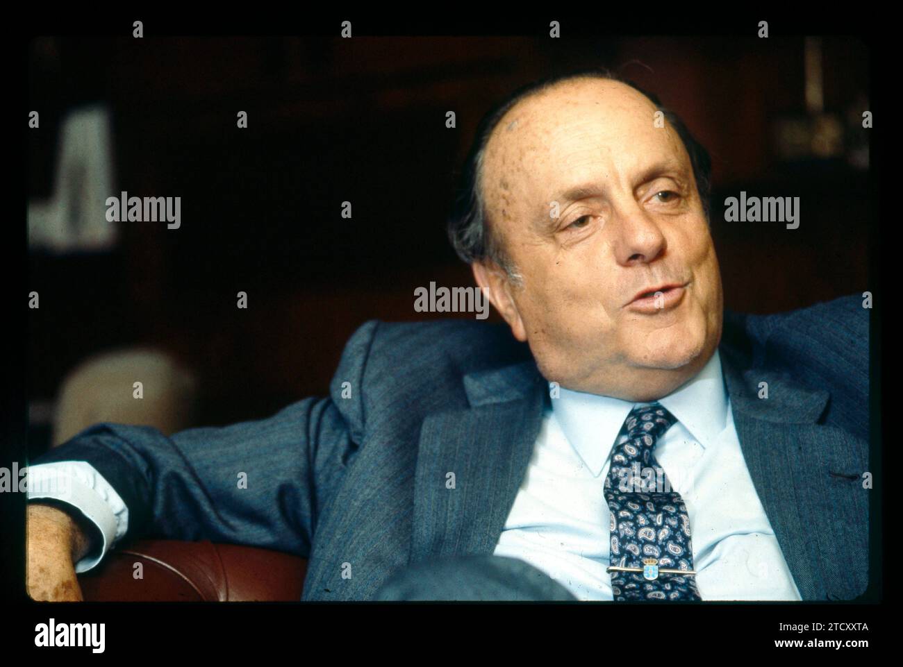 12/31/1985. An image of Don Manuel Fraga Iribarne. Credit: Album ...