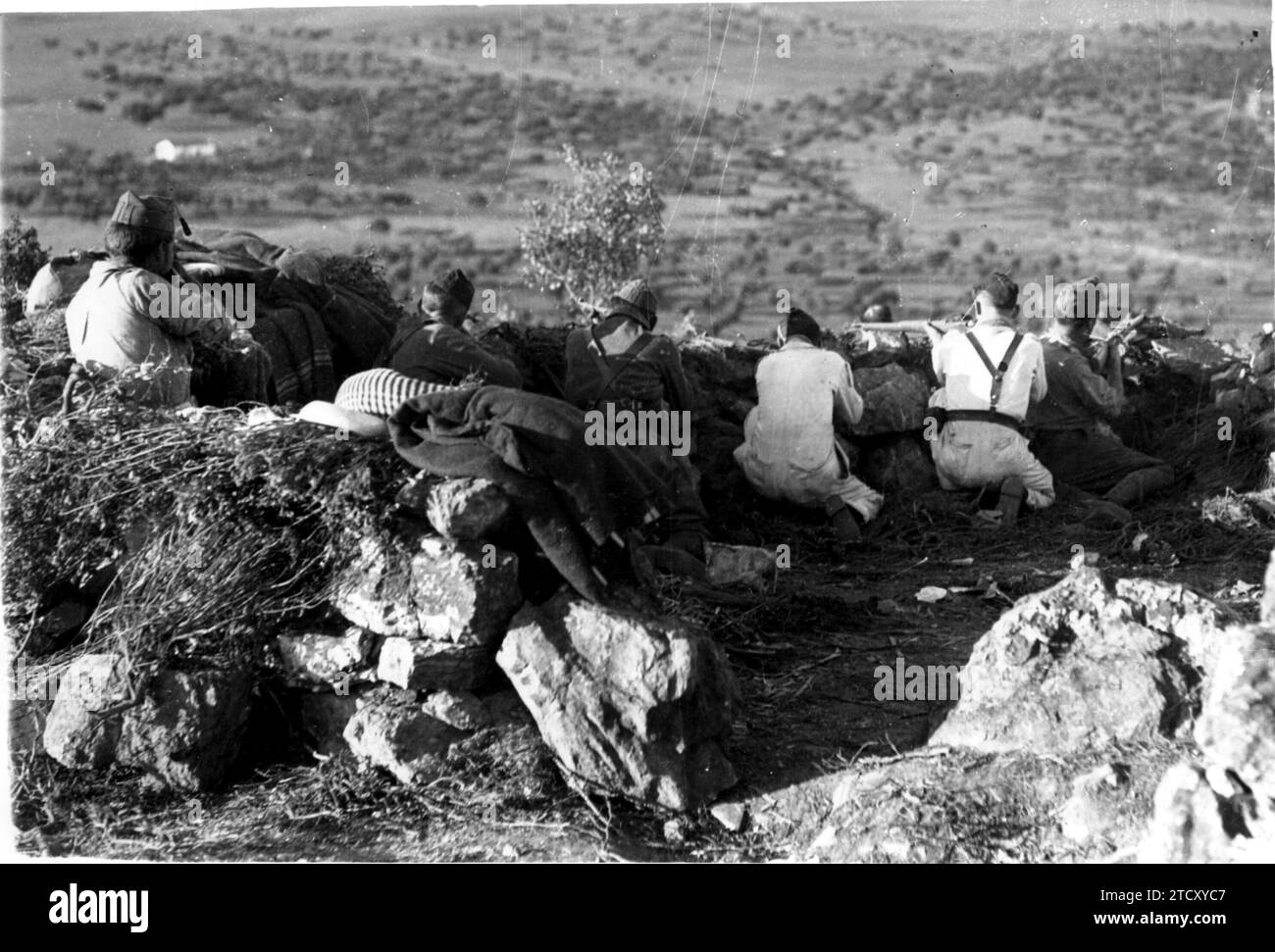 Andalusia. 12/12/1936. Spanish Civil War. National Infantry Section ...