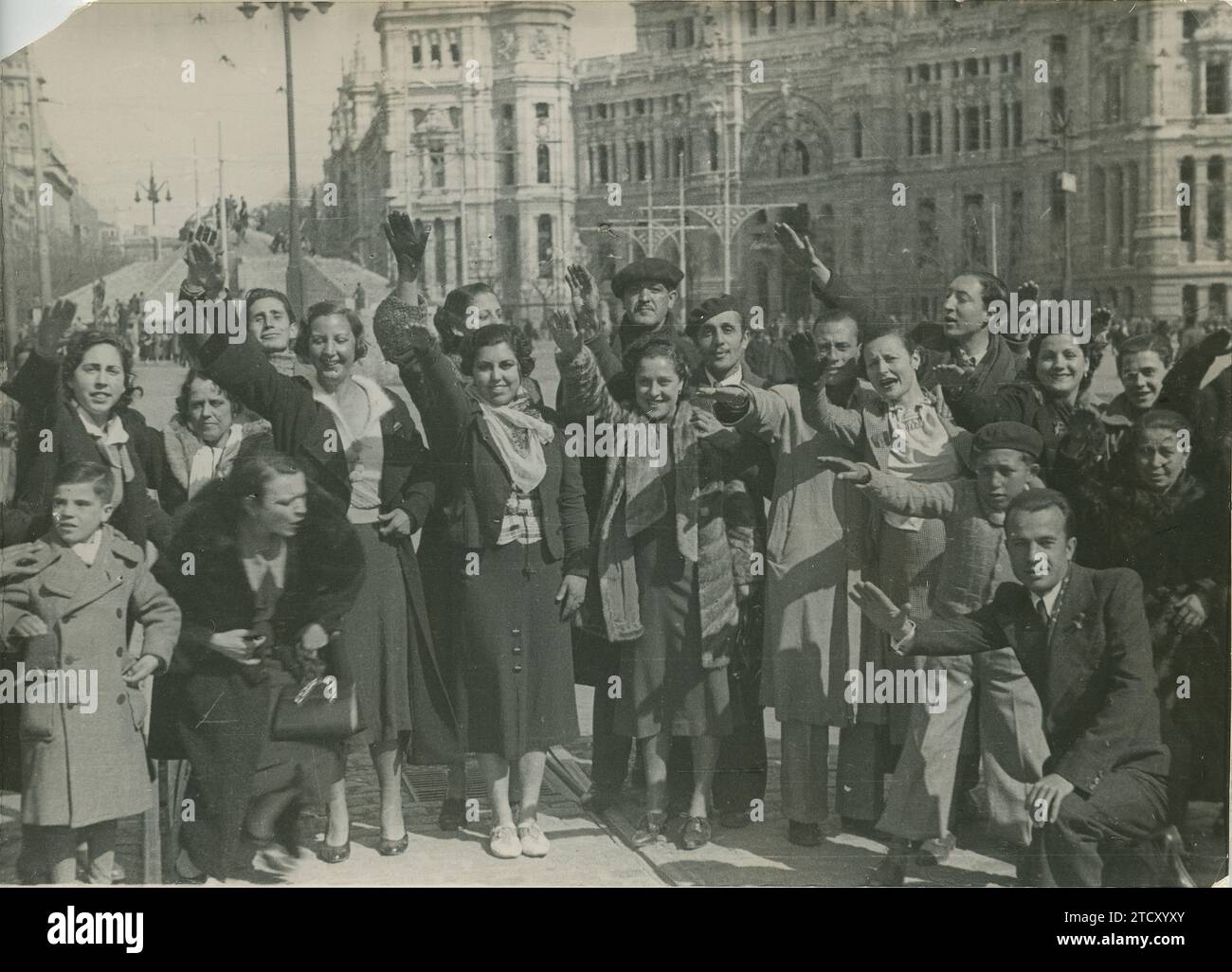 Madrid, 03/28/1939. Spanish Civil War. Liberation of Madrid by national ...
