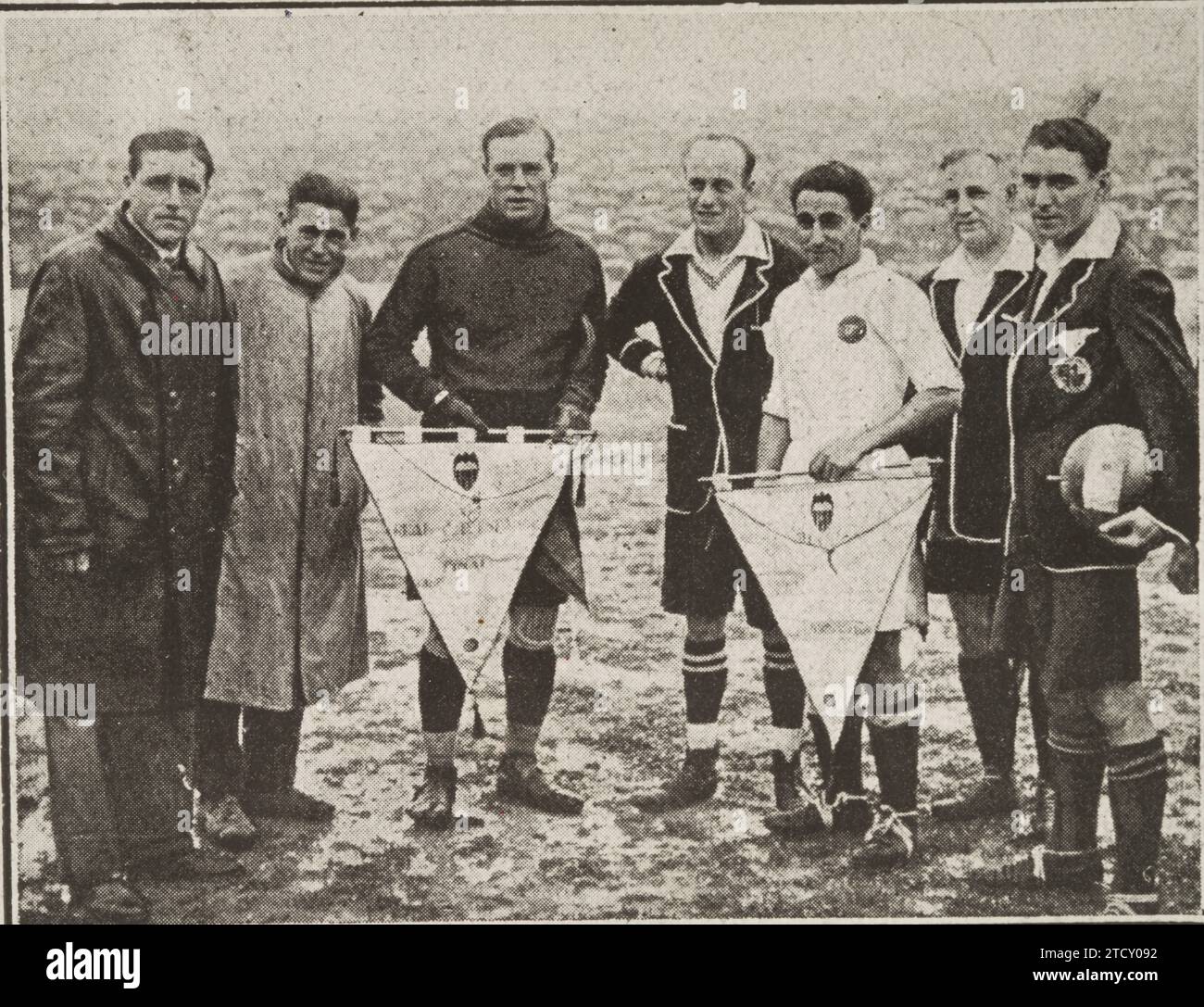 Valencia, 02/03/1929. Final of the Copa del Rey played at the Mestalla ...