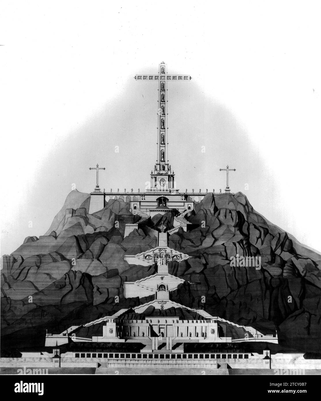 04/30/1943. Project by Luis Moya, Enrique Huidobro and Manuel Thomas ...