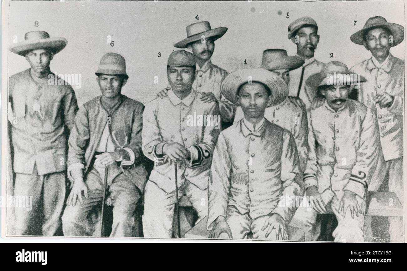 Philippines, 1898. Tagalog Insurrectionary Leaders. 1. Mr. Bellarmino ...