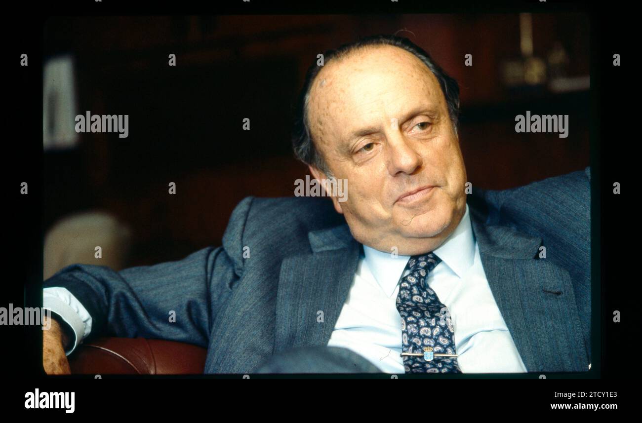 12/31/1985. Manuel Fraga Iribarne. Credit: Album / Archivo ABC ...