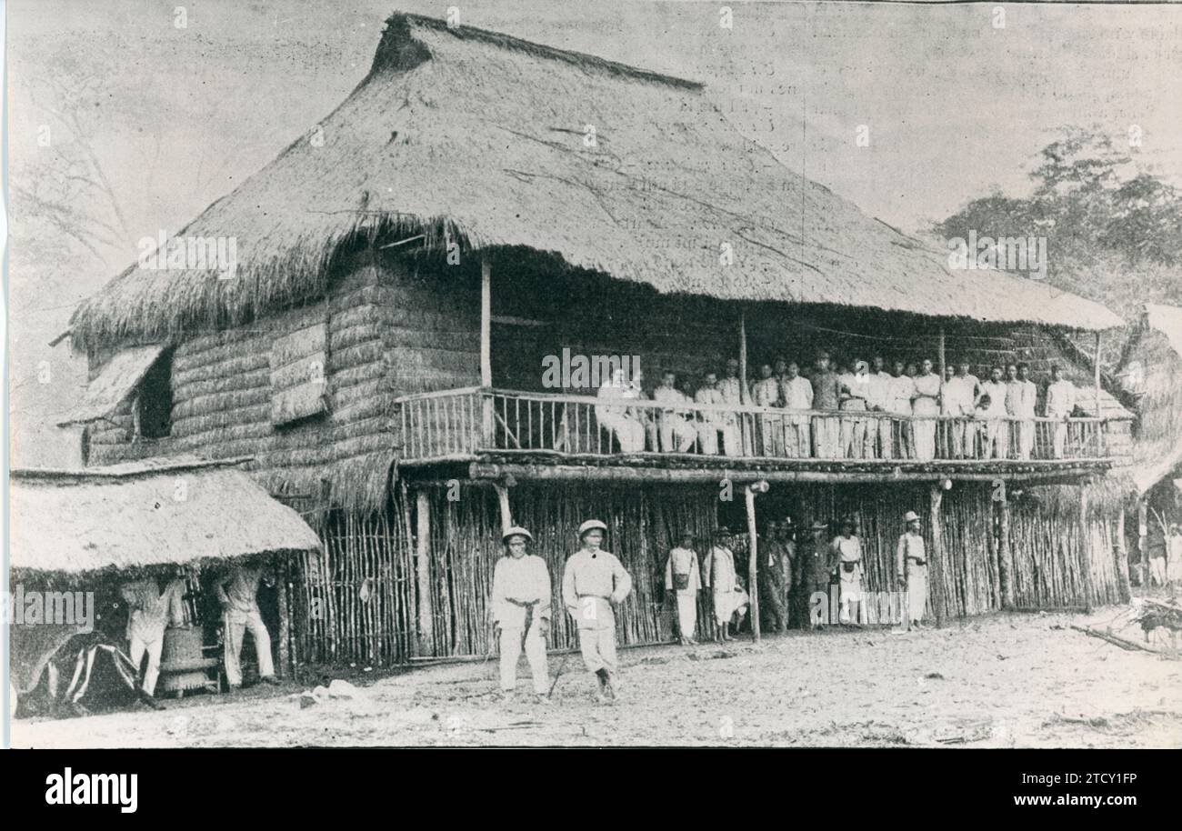 Biak-na-Bato (Philippines), June 1898. Aguinaldo's headquarters in Biak ...