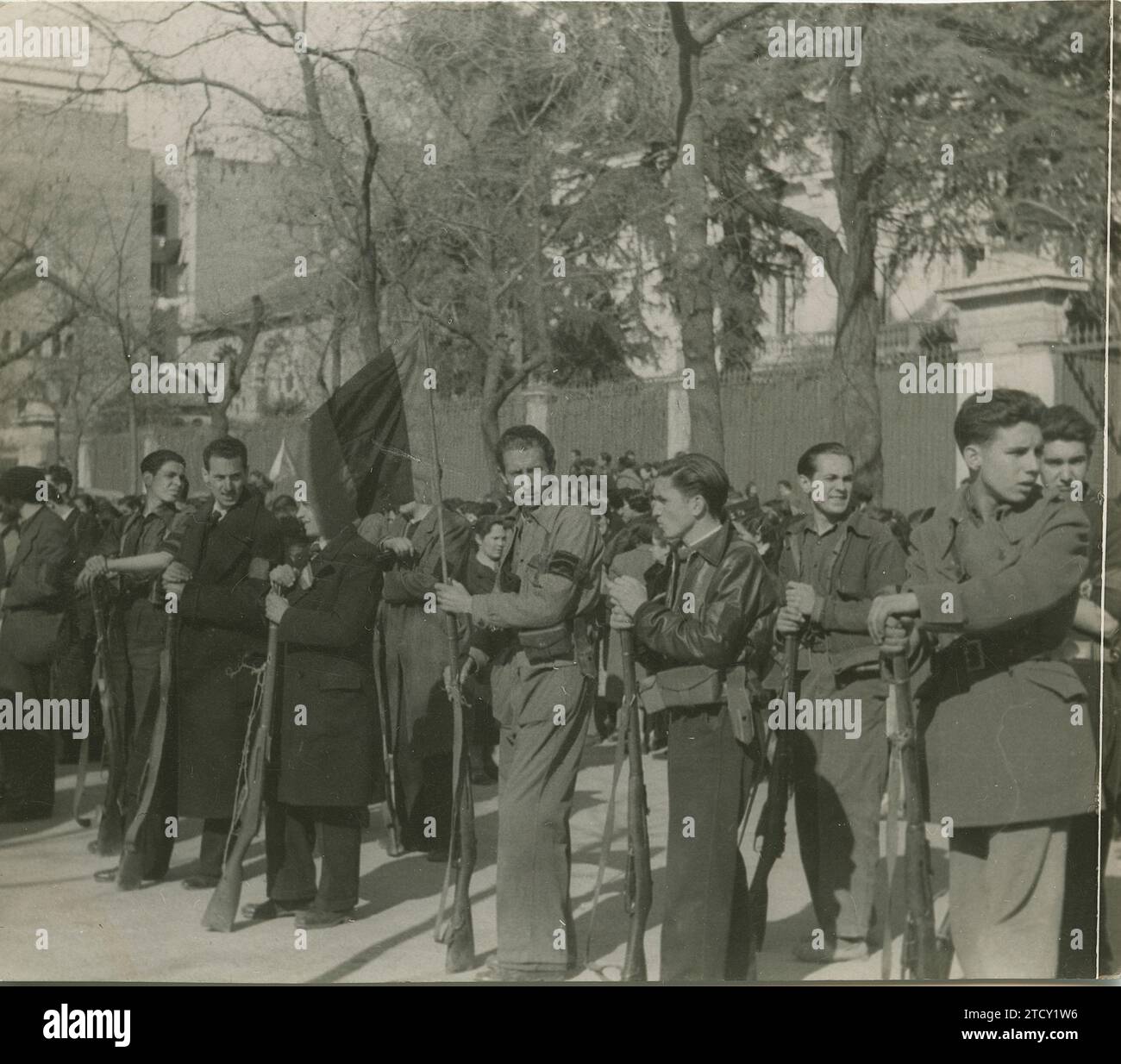 Madrid, 03/28/1938. Spanish Civil War. Liberation of Madrid, soldiers ...