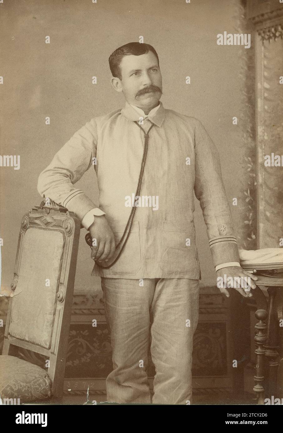 1896. Cuban War. Lieutenant Rodríguez, head of the detachment that ...