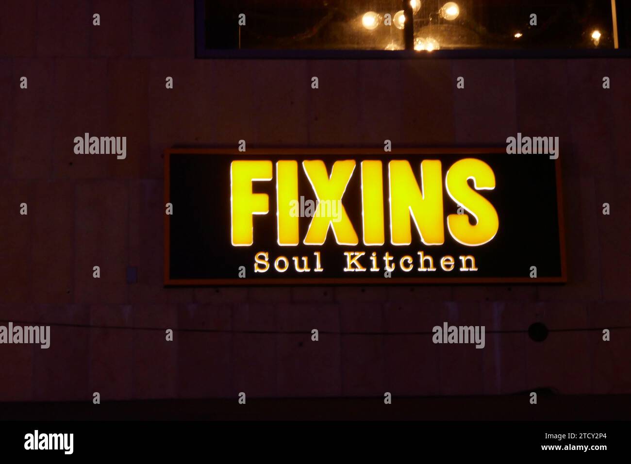 Los Angeles, California, USA 12th December 2023 Fixins Soul Kitchen ...