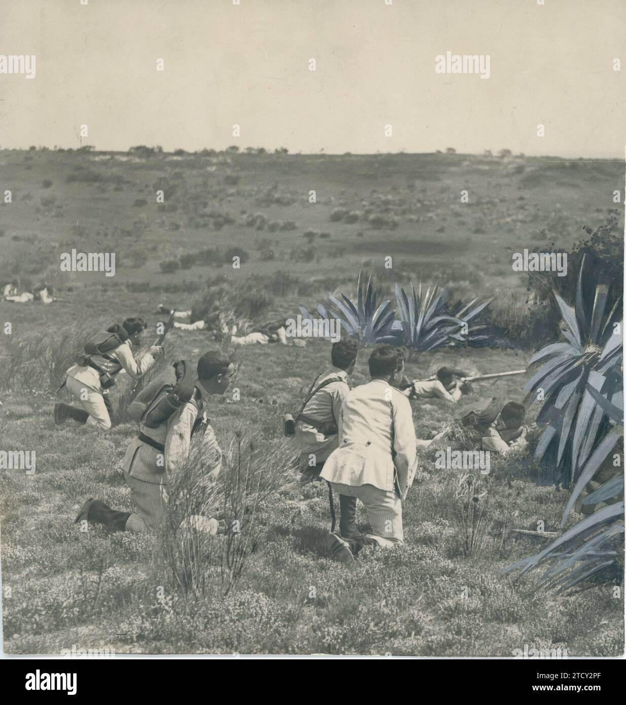 Cuba, November 1897. Cuban War. Spanish troops repel an ambush. Credit ...