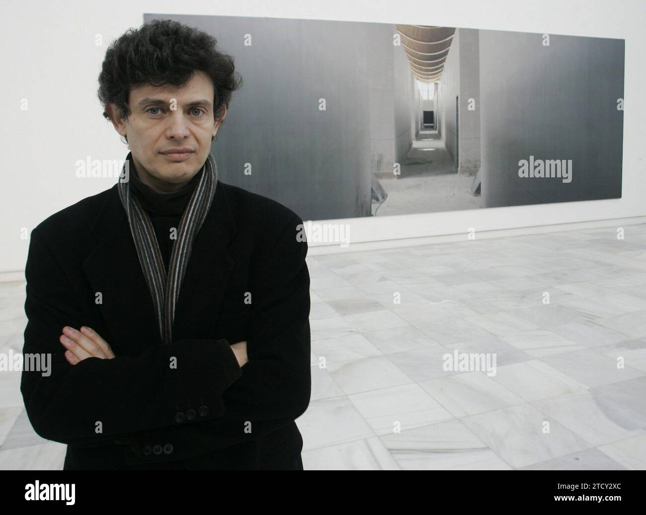 Madrid, 02/11/2005. Interview with the painter and photographer José ...