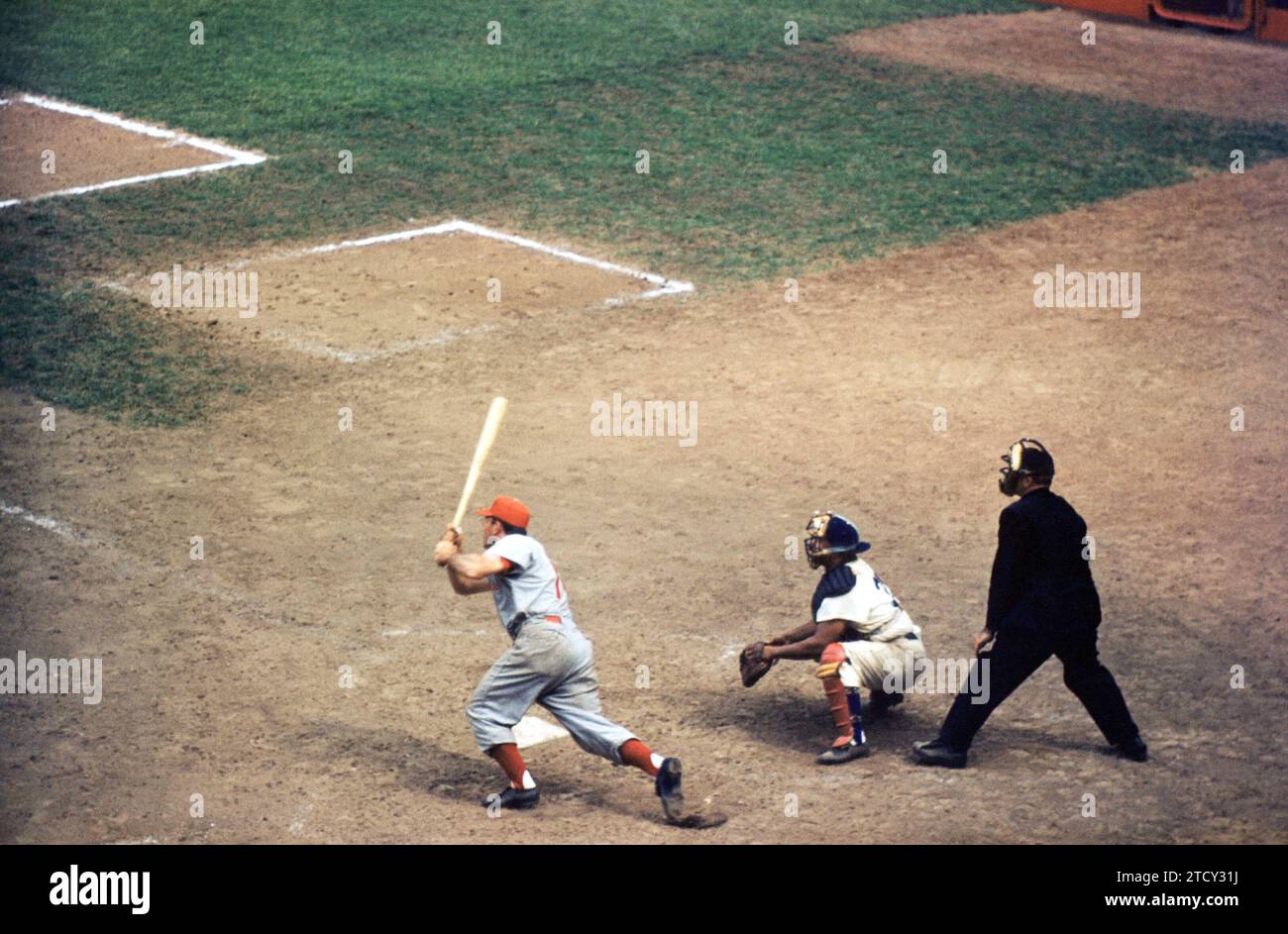 BROOKLYN, NY - MAY 22: Del Ennis #14 of the Philadelphia Phillies ...