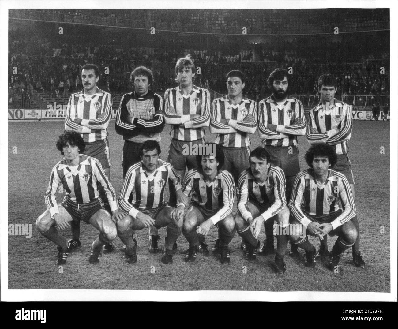 02/08/1983. Sporting Gijón lineup. Credit: Album / Archivo ABC Stock ...