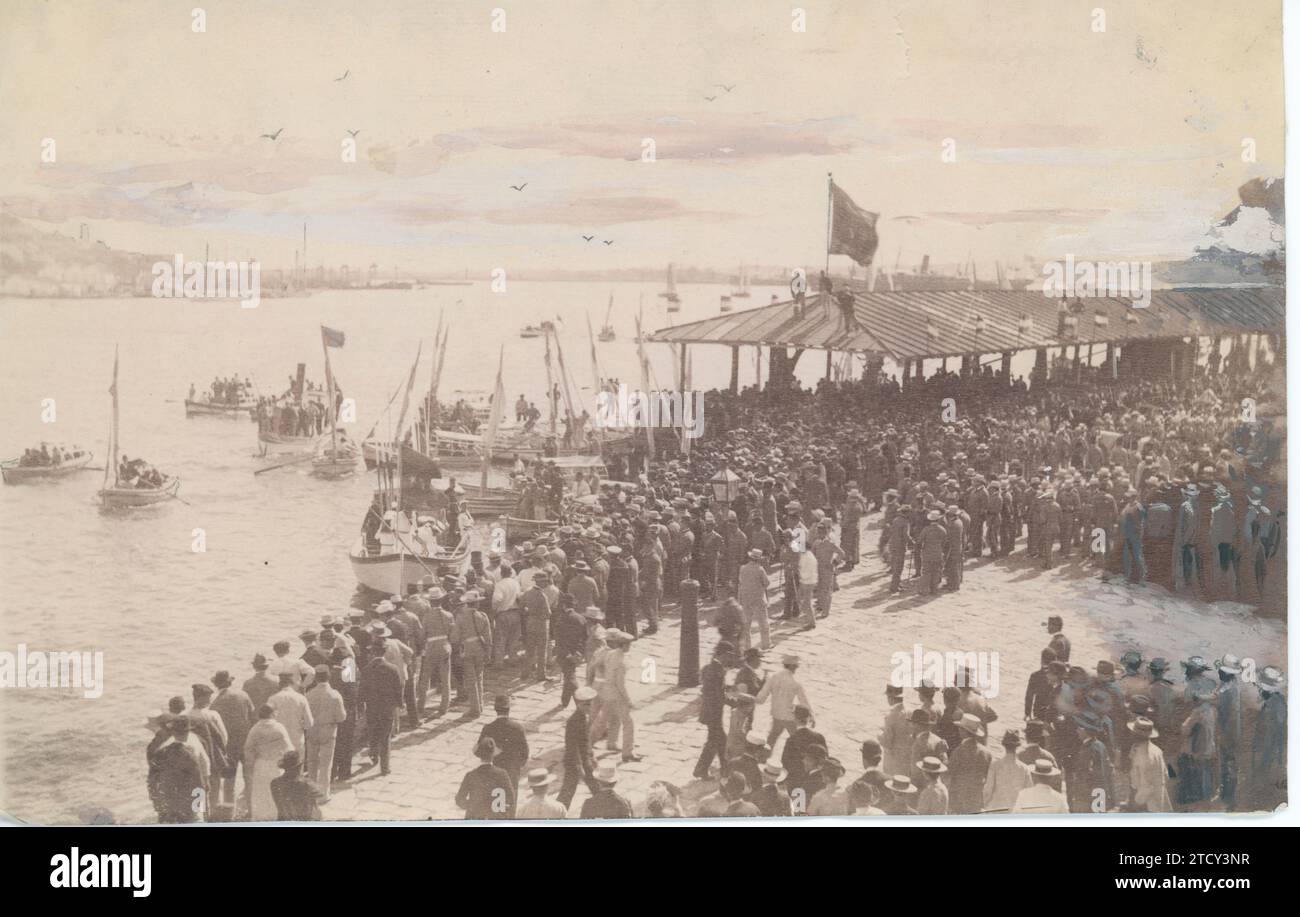 Havana (Cuba), 02/10/1896. Cuban War. General Valeriano Weyler ...