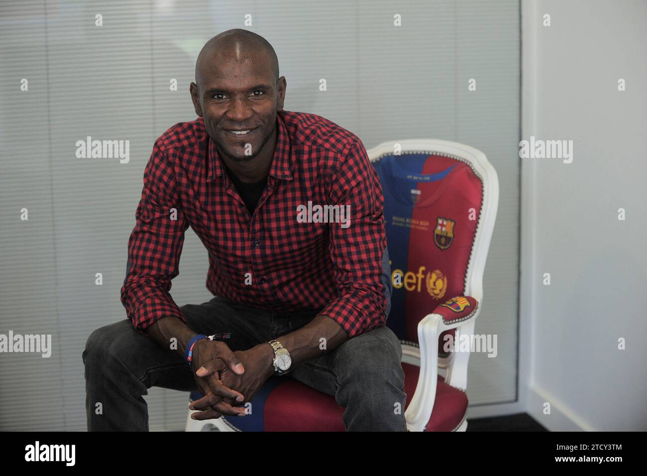 Barcelona, 06/03/2015. Interview with former FC Barcelona footballer ...