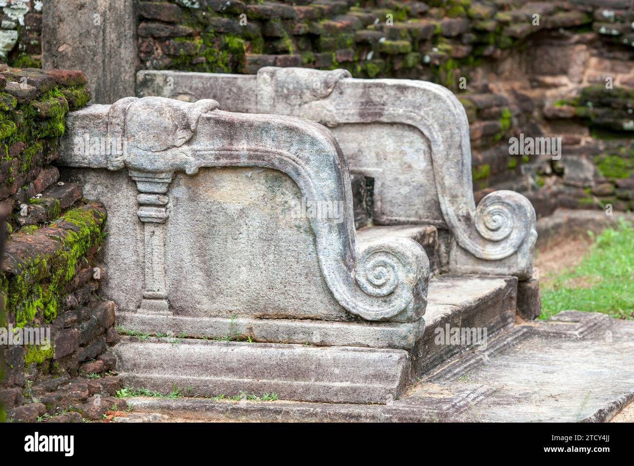 The stone carved dragon balustrade at the entrance to the Atadage in ...