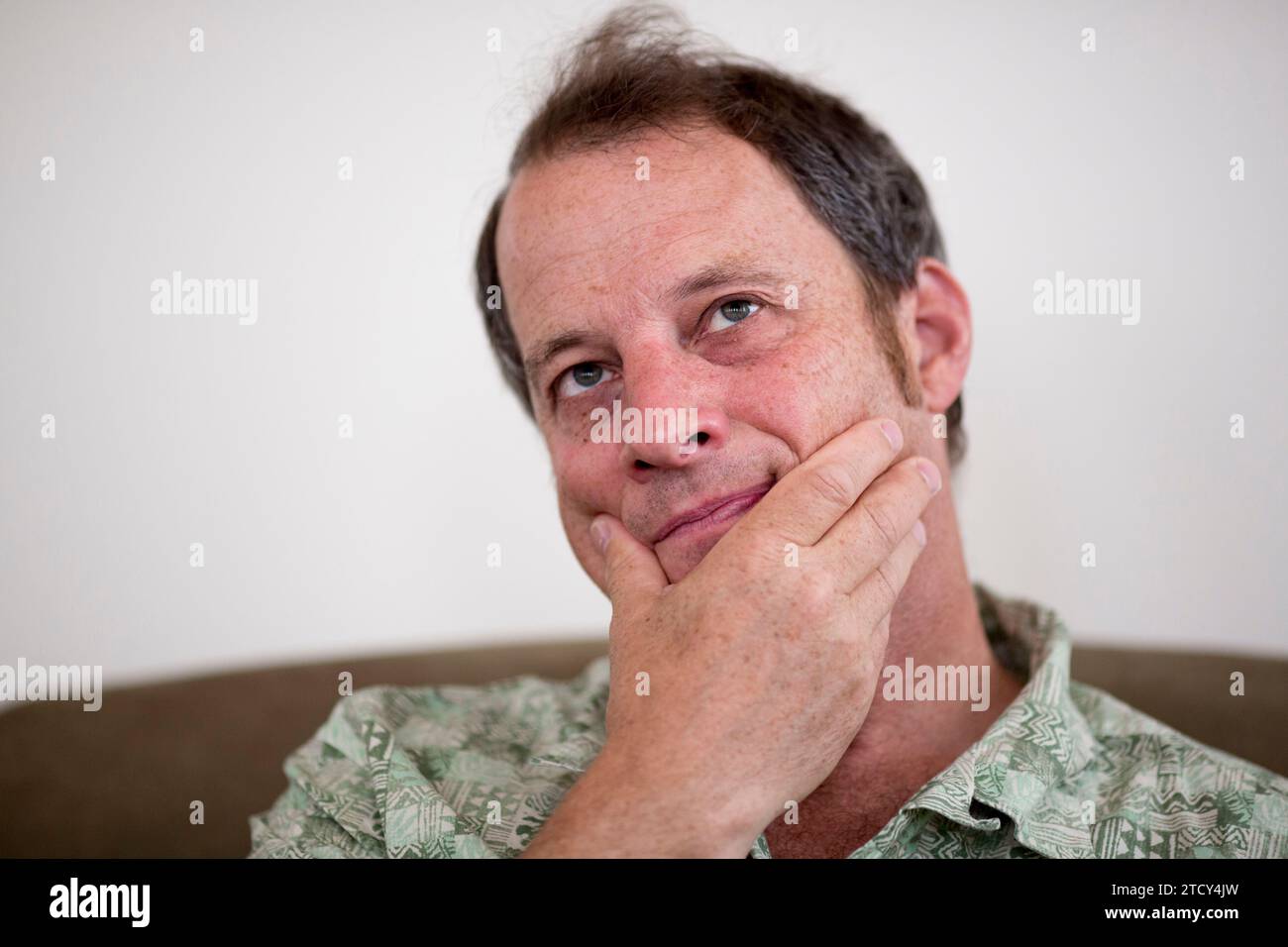 Madrid, 06/11/2015. Interview with journalist George Packer, author of ...