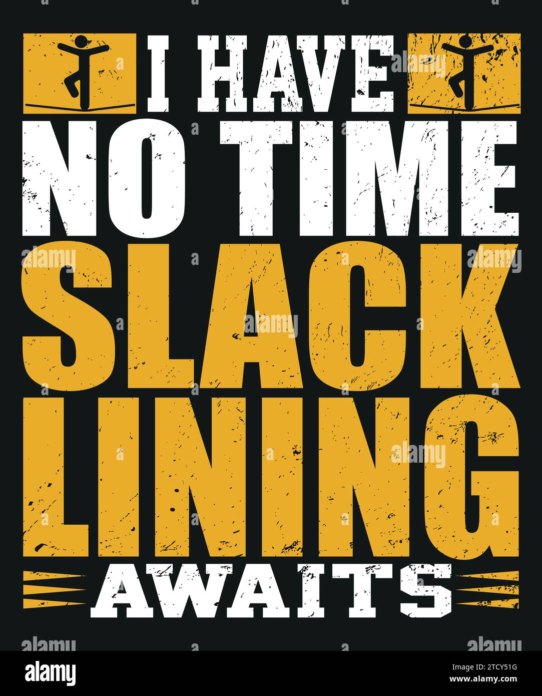 Slacklining design Stock Vector Images - Alamy