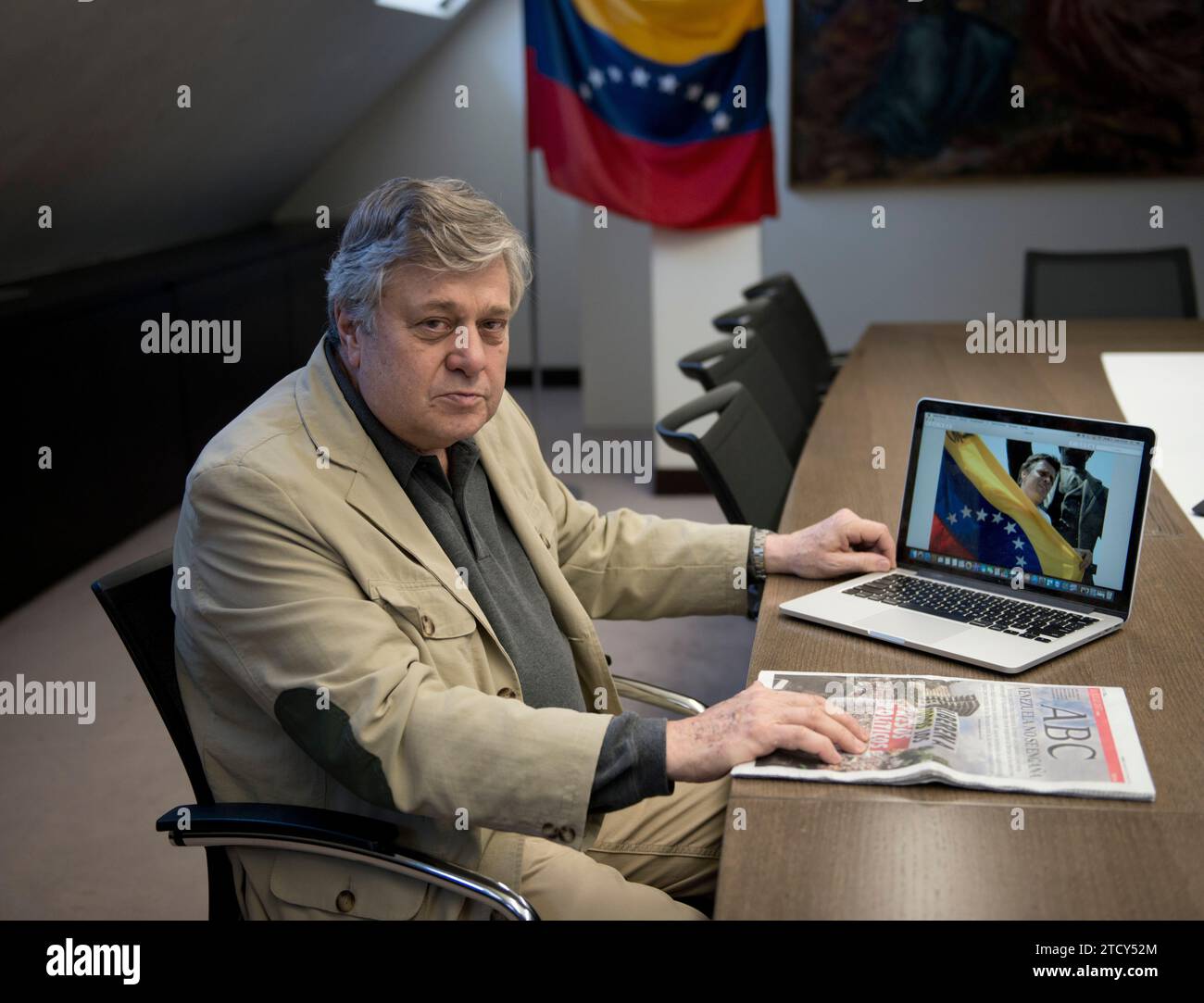 Madrid, 07/10/2017. Interview with Leopoldo López Gil, father of ...