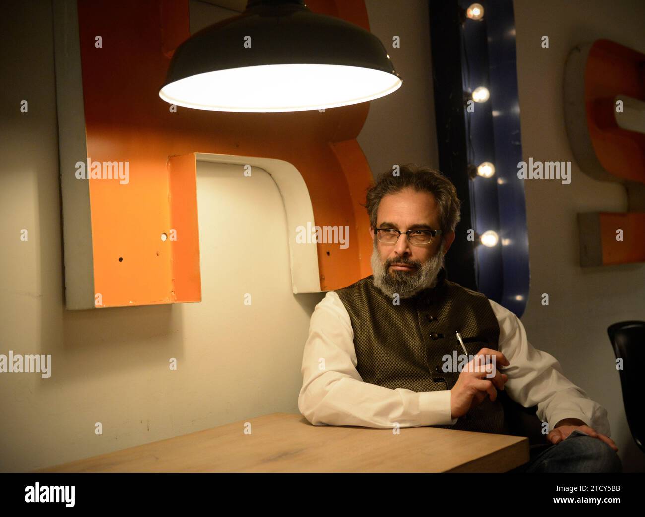 Madrid, 04/20/2017. Interview with writer Joydeep Roy Bhattacharya ...