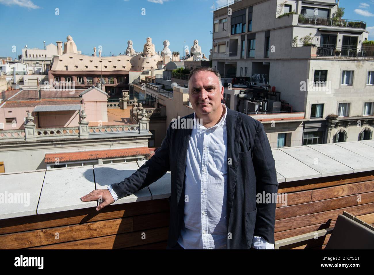 Barcelona, 06/29/2017. Interview with chef José Andrés at the Omm hotel ...