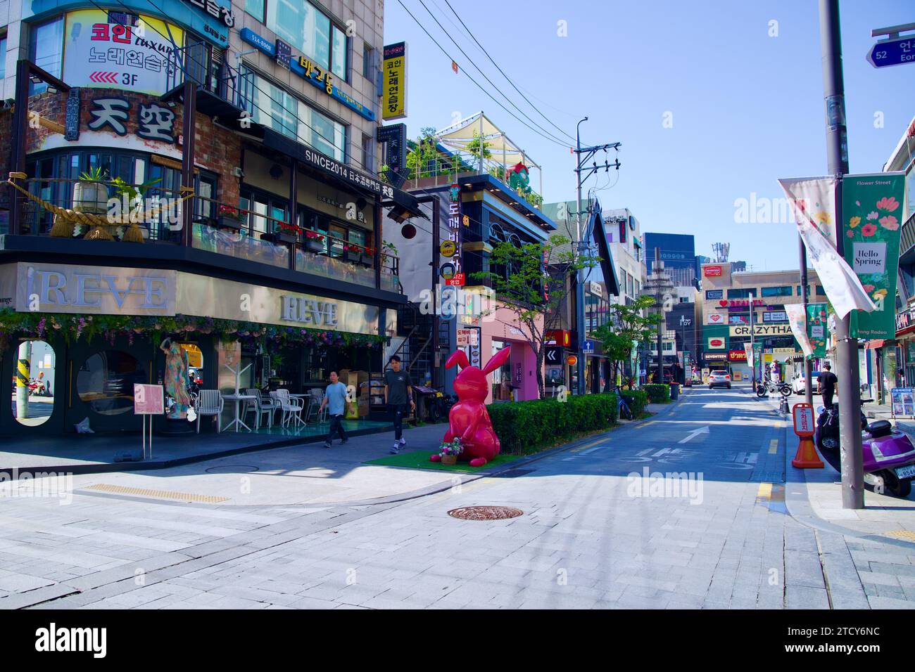 Seoul, South Korea - June 2, 2023: Apgujeong Rodeo Street bustling with ...
