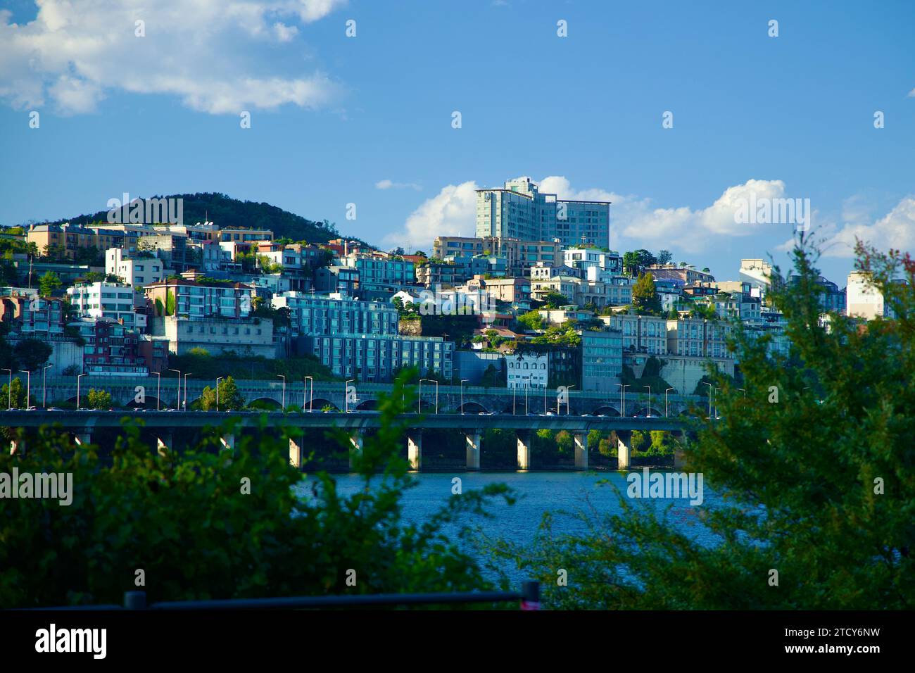 Seoul, South Korea - October 1, 2023: A serene view of the Seongdong ...