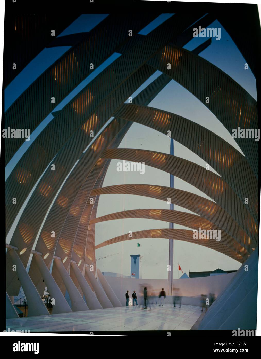 Seville, April 1992. Universal Exposition of Seville 1992. In the image ...