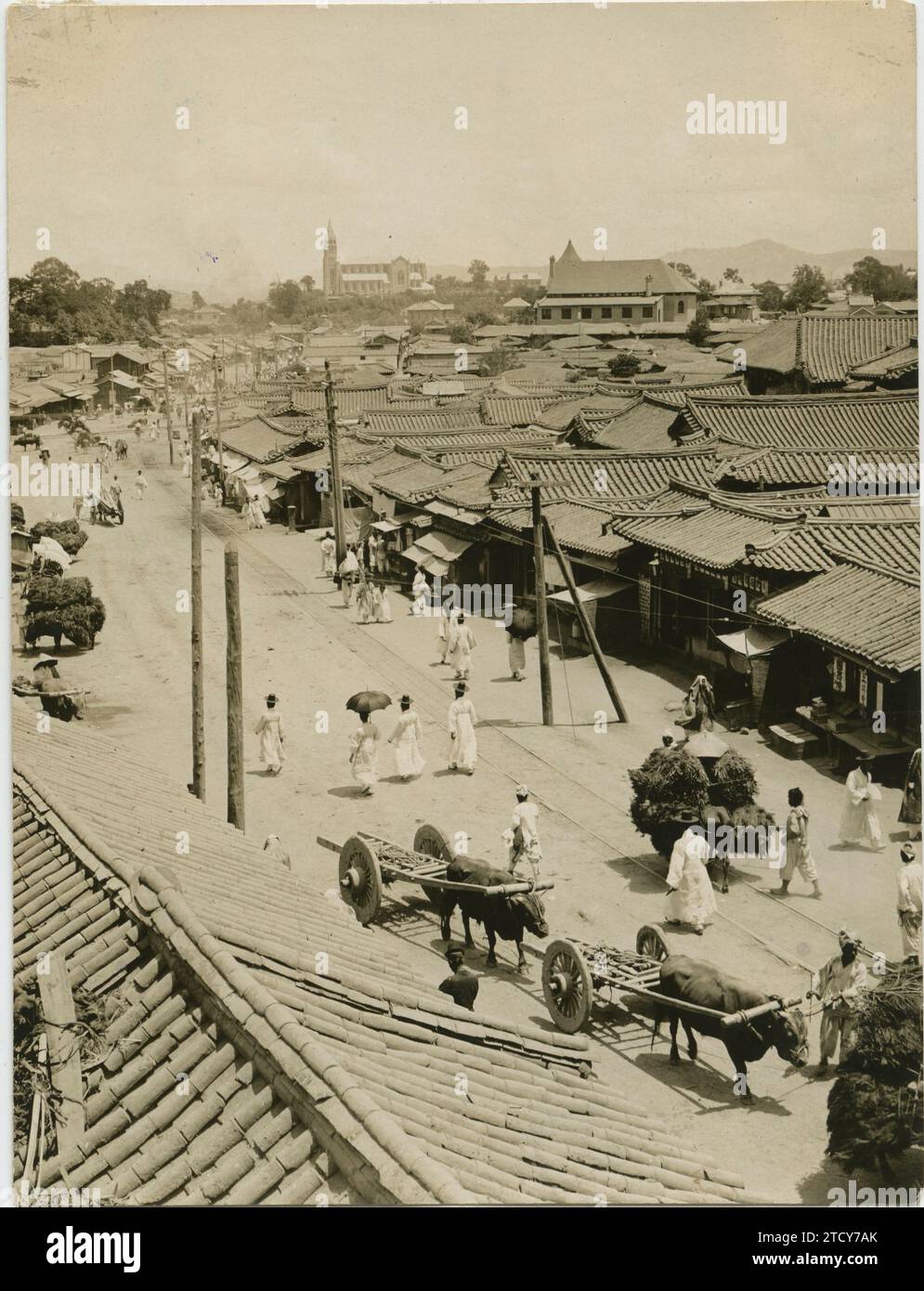 Seoul, Korea, 1903. Report on the Korean city published in Black and ...