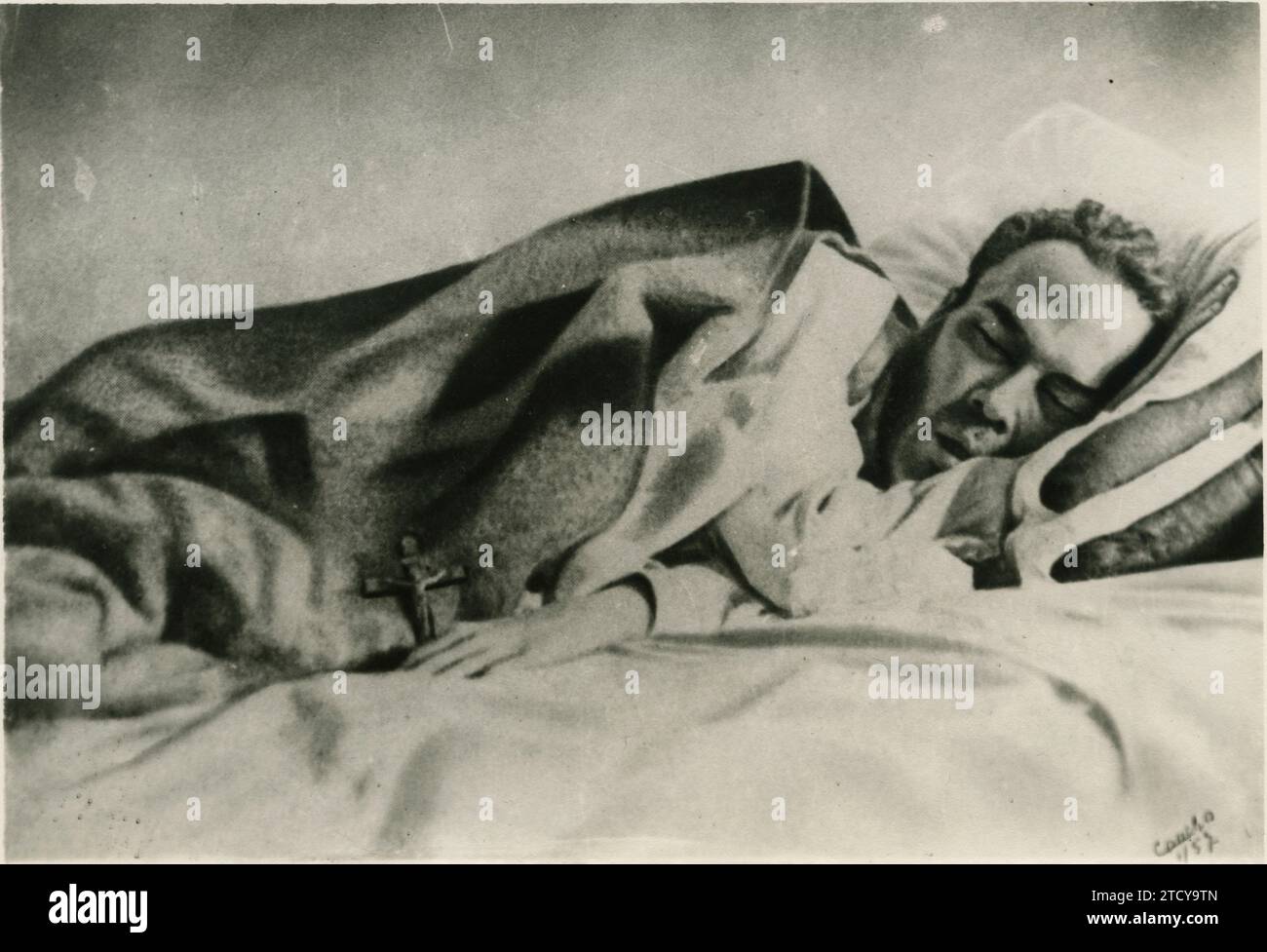 February 1916. Rubén Darío dying. Credit: Album / Archivo ABC Stock ...