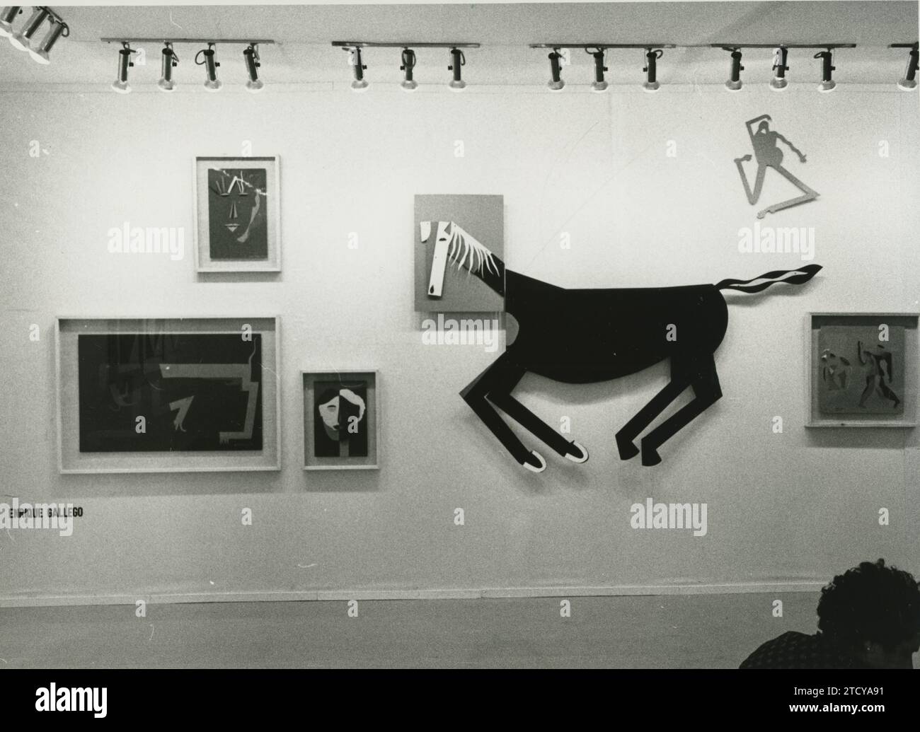 Madrid, April 1986. Soto Mesa Gallery Stand. Work of Enrique Gallego ...