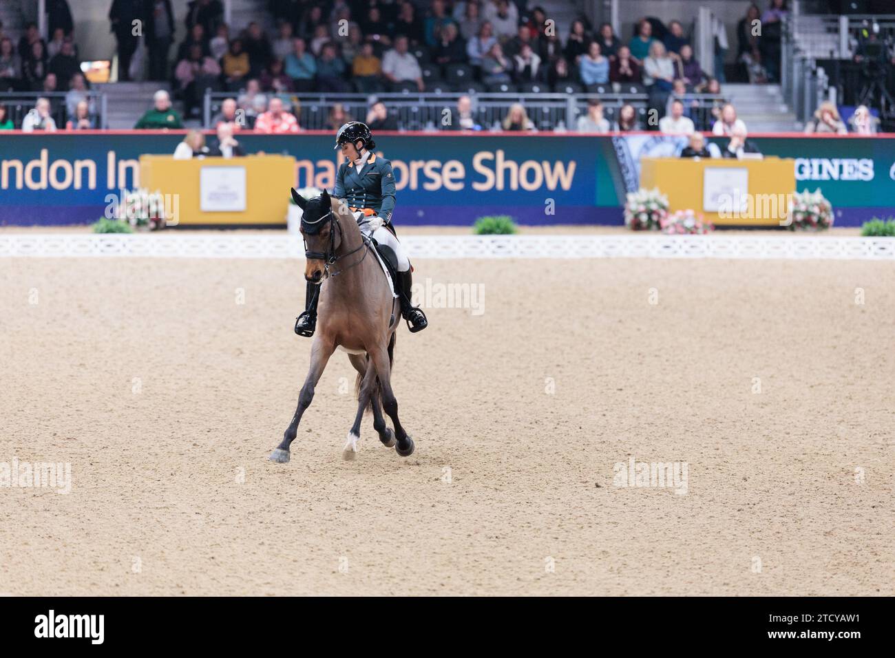 Abigail Lyle of Ireland with Giraldo during the FEI Dressage World Cup ...