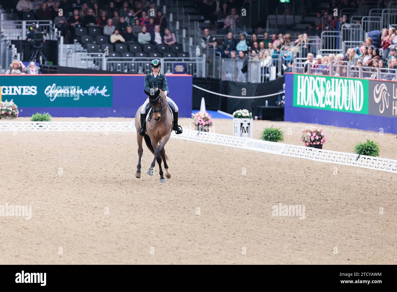 Abigail Lyle of Ireland with Giraldo during the FEI Dressage World Cup ...