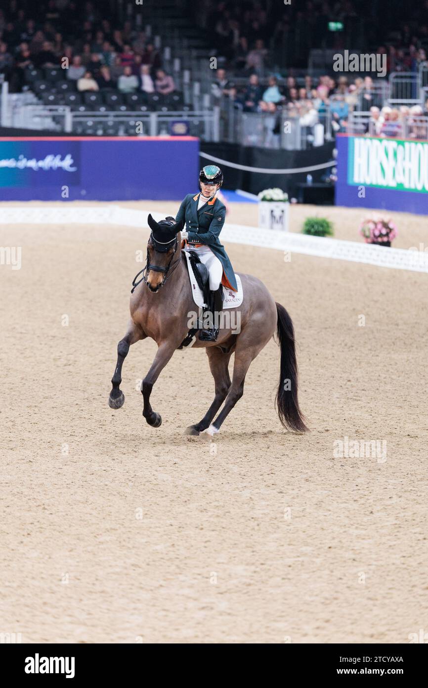 Abigail Lyle of Ireland with Giraldo during the FEI Dressage World Cup ...