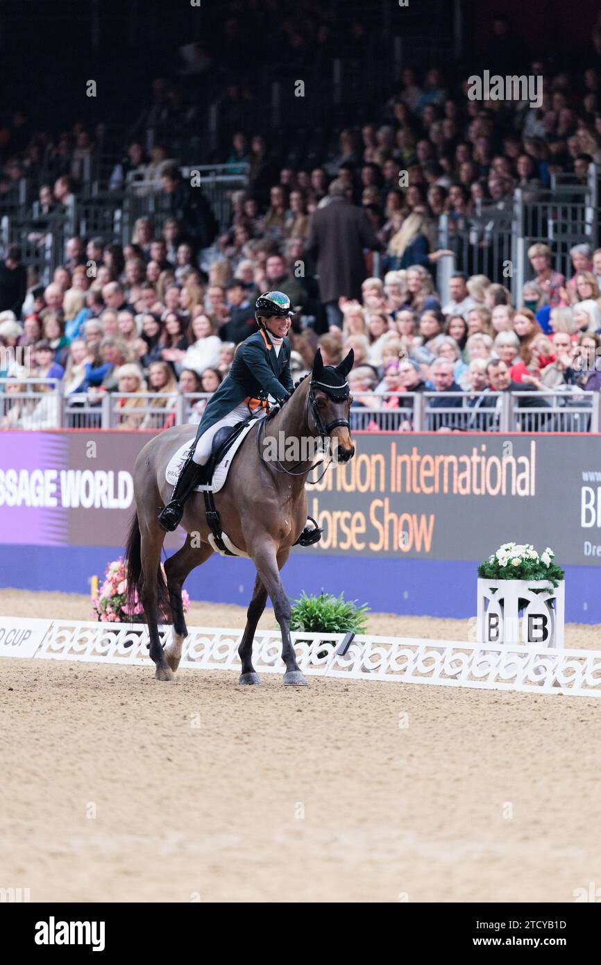 Abigail Lyle of Ireland with Giraldo during the FEI Dressage World Cup ...